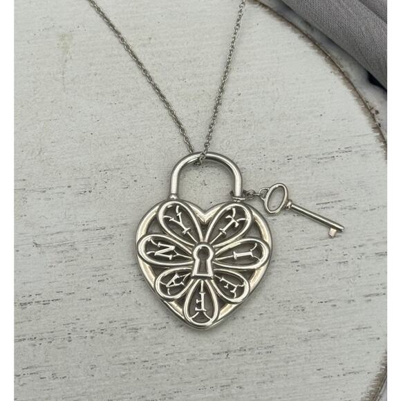 Tiffany & Co. | Jewelry | Tiffany Co 925 Xl Large Filigree Heart ...